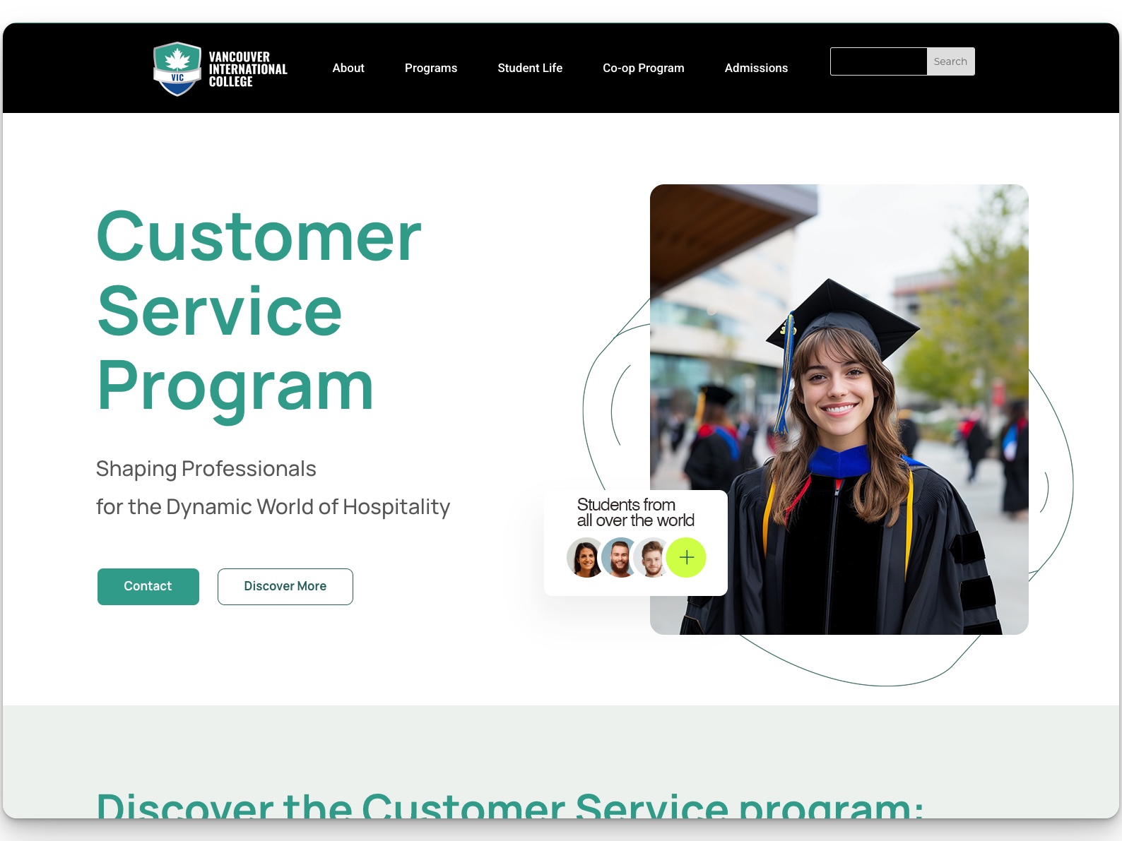 Customer Service Program | VIC Downtown Vancouver Campus